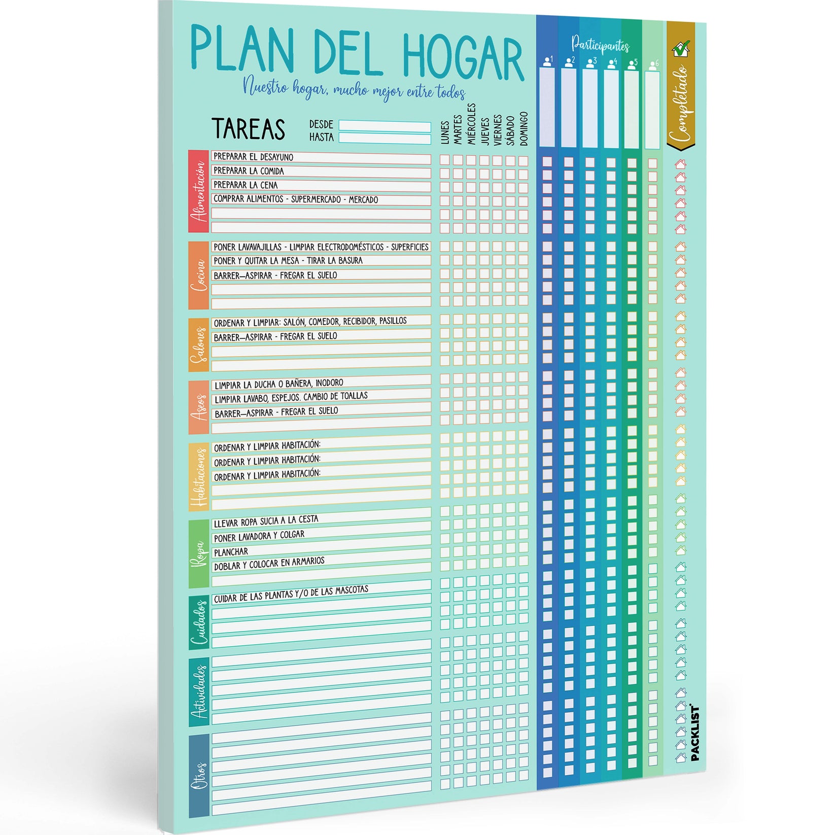 Planificador de Tareas del Hogar | PACKLIST
